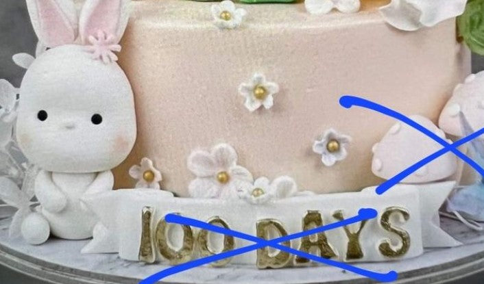 Special Order Stella & Rabbit 2 tier Cake – Pink Maison